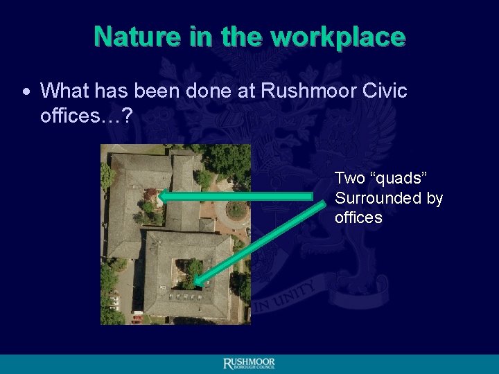 Nature a key aspect of a sustainable workplace