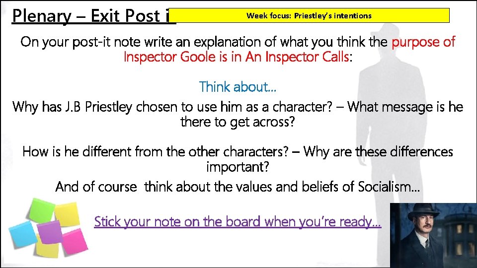 CW Date Lesson Title The Inspector Lesson Focus
