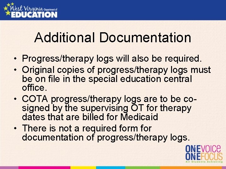 Medicaid Billing Module Occupational Therapy Billing Form Changes