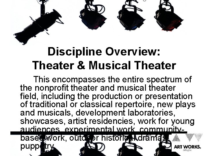 THEATER MUSICAL THEATER Guidelines Webinar Doug Sonntag Performing