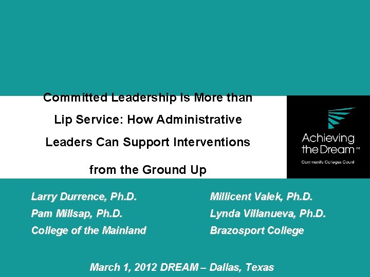 Committed Leadership Is More than Lip Service How