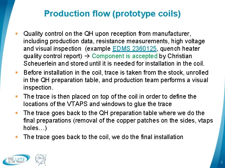 Heater Quality Control at CERN Susana Izquierdo Bermudez