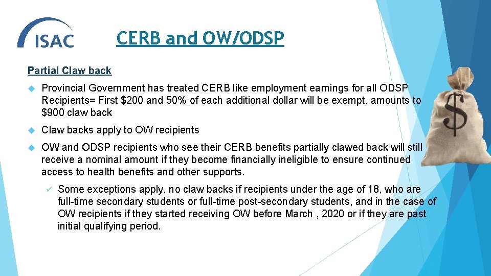 Income Security Advocacy Centre Presentation at OJENs Law