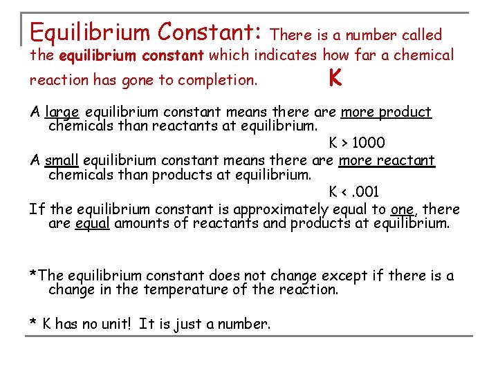 Unit 14 Rates of reactions Equilibrium The Speed