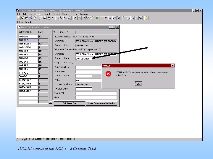 IUCLID International Uniform Chemica L Information Database Stefan