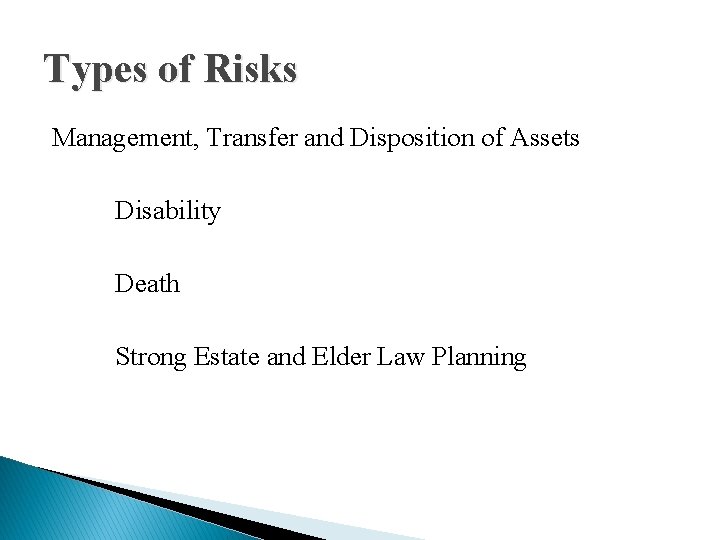 RISK MANAGEMENT SOLUTIONS FOR RENTAL PROPERTY OWNERS Presented