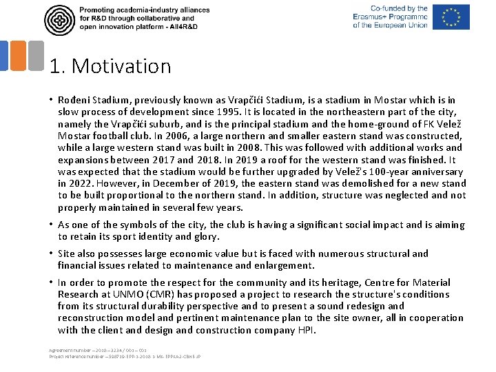 Mostar september 2020 Football stadium Vele Mostar reconstruction