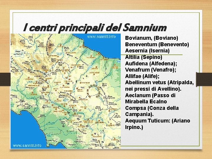 I Sanniti Realizzato da DELLO IACOVO Federica Classe