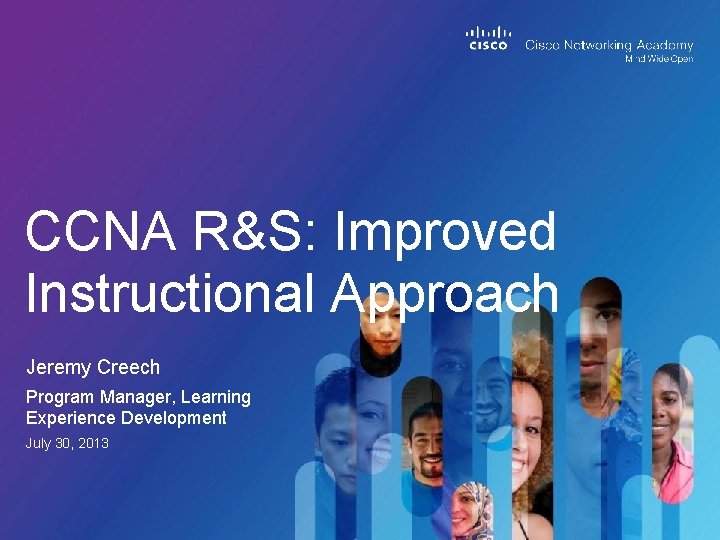 CCNA RS Improved Instructional Approach Jeremy Creech Program