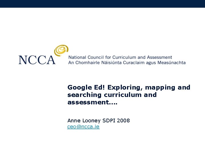 Google Ed Exploring mapping and searching curriculum and