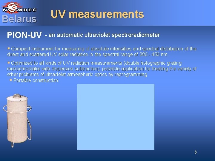National Ozone Monitoring Research Education Center Belarus State