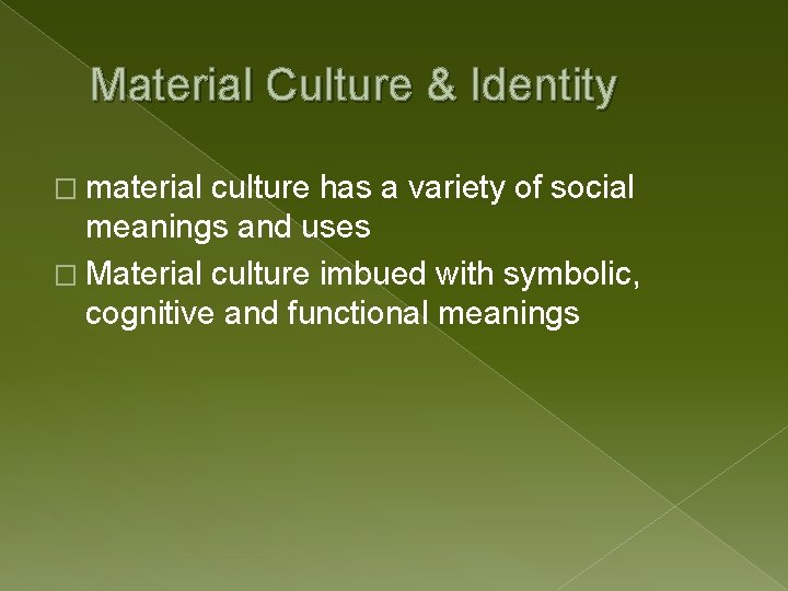 Acculturation Creolization Transculturation What is the link between