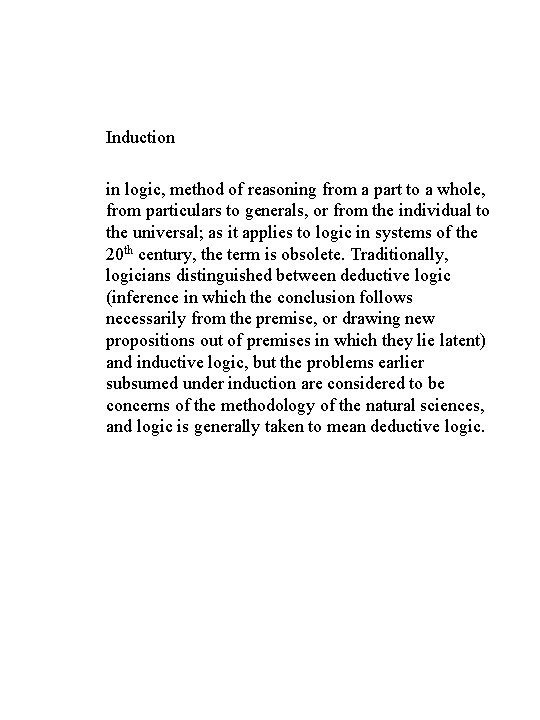 Bab 7 Logika Induktif Logika Induktif Hakikat Kelemahan
