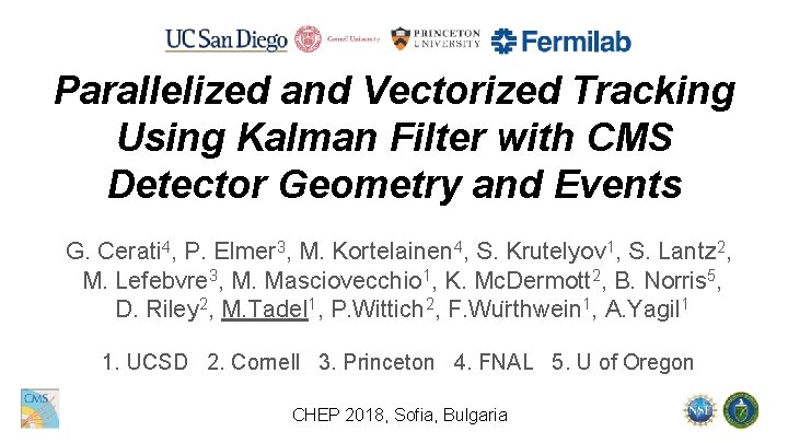 Parallelized and Vectorized Tracking Using Kalman Filter with
