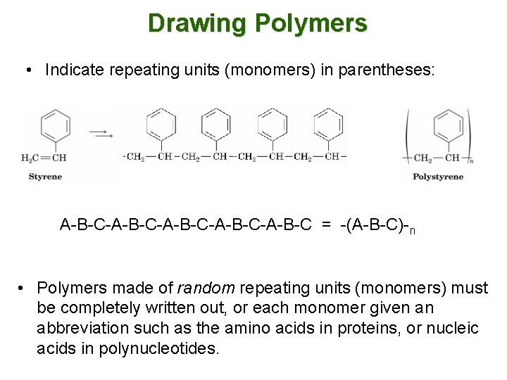 Chapter 24 1 Introduction to Polymers and Biopolymers