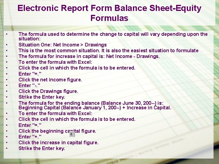 Introduction to Accounting 120 Chapter 5 The Equity