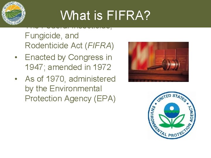 PESTICIDE USE REQUIREMENTS Ynjjjjjj Yvette Hilber Agricultural ...