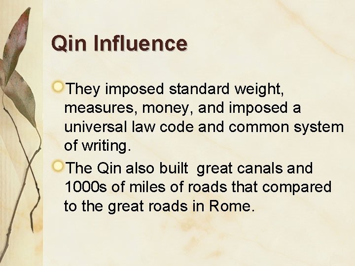 Imperial China QinHan 221 BCE220 CE Chapter 5