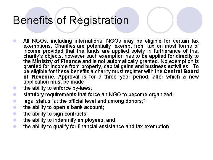 Legal Framework for Operating NGOs in Pakistan Laws