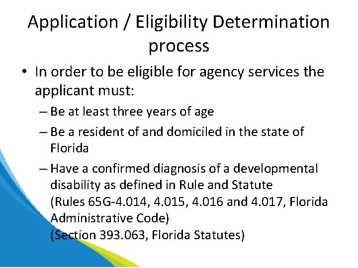 Application Eligibility Determination And Enrollment Requirements Rick ...