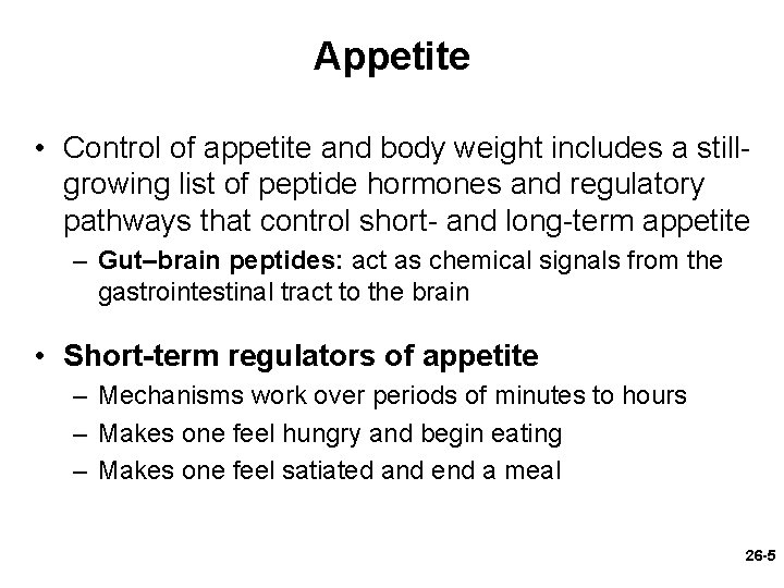 Chapter 26 Lecture Power Point Nutrition and Metabolism