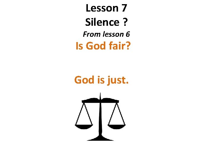 Wednesday Night Bible Class Dan Fuller Lesson 7