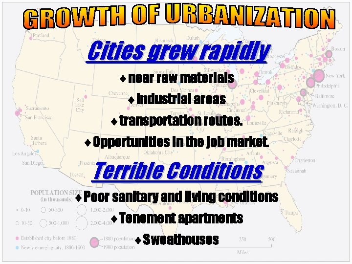 EXPANDING AND CHANGING CITIES Advantages of Cities Urbanization