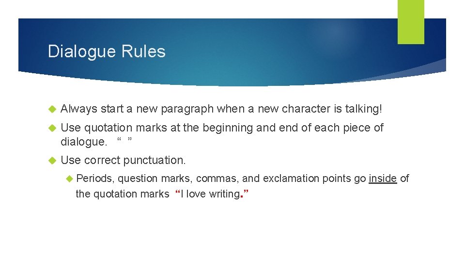 Dialogue POWERPOINT WRITTEN BY ASHLEY GAY Brain POP