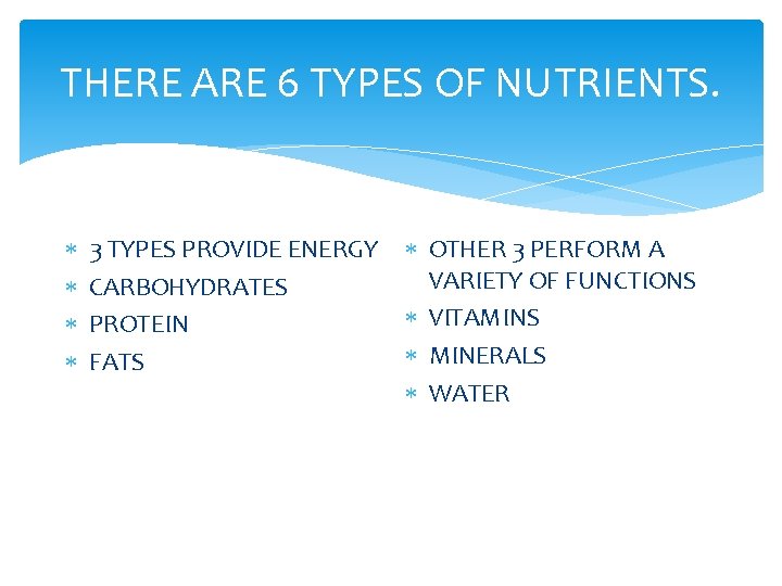 NUTRITION WHAT IS NUTRITION PROCESS BY WHICH YOUR