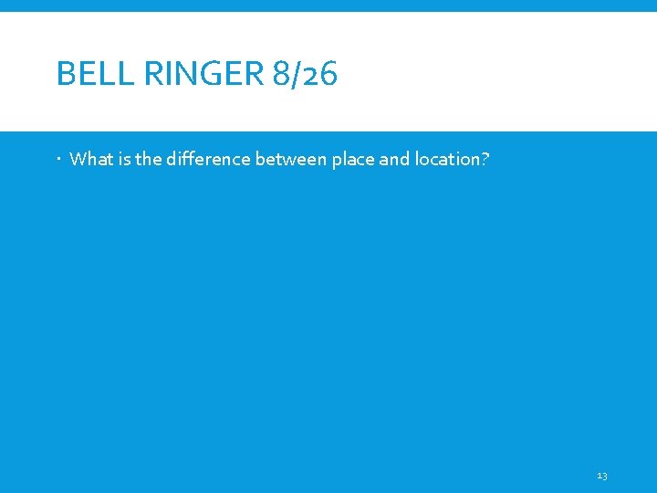 PLEASE TURN IN YOUR DISCLOSURE FORMS 1 BELL