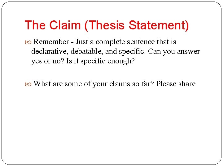 The Writing Roadmap Mrs Hoover 10 th Literature