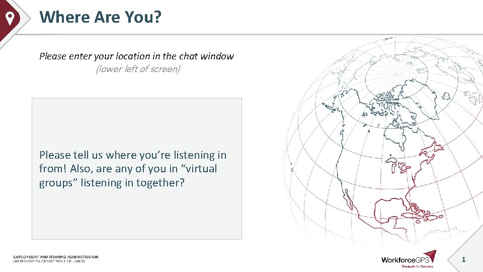 Where Are You Please enter your location in