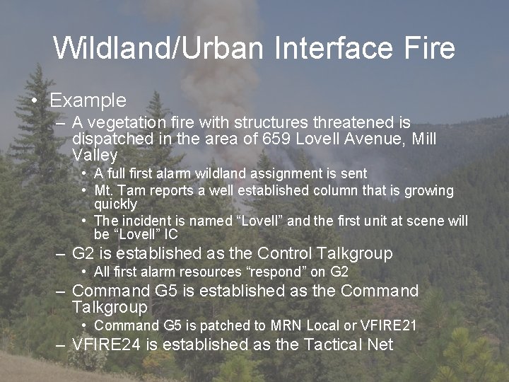 MERA Supervisors Training WildlandUrban Interface Fire WildlandUrban ...