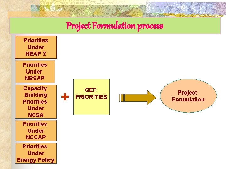 Global Environment facility national dialogue initiative SUGAR BEACH