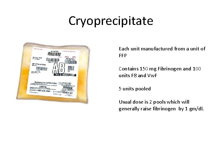 Hematologic Aspects of Obstetrical Hemorrhage Thomas Coyle MD