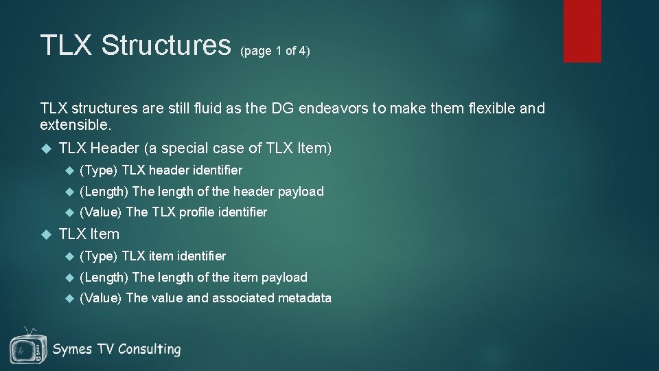 Beyond SMPTE Time Code THE TLX PROJECT Introduction