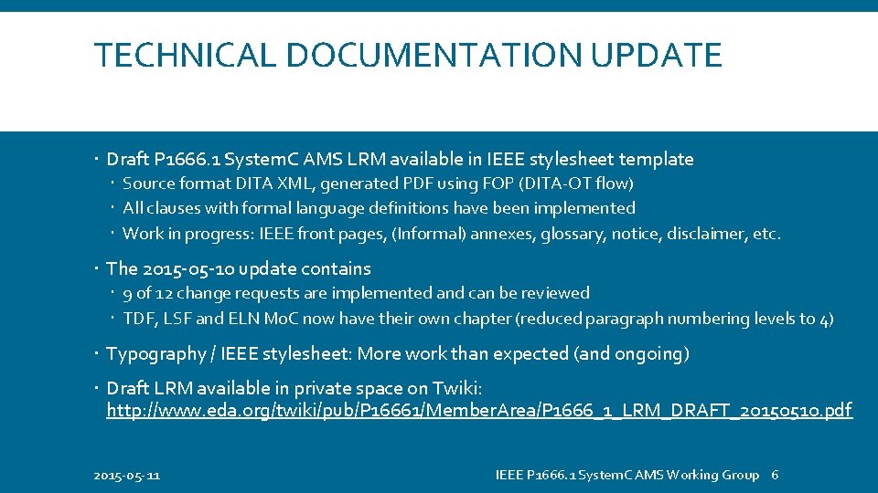 P 1666 1 System C AnalogMixedSignal AMS extensions