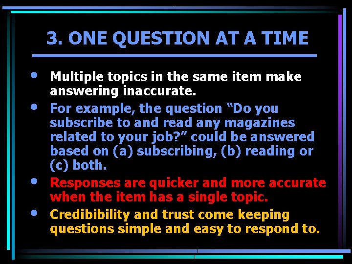 THE BASICS OF CRAFTING GOOD QUESTIONS Damon Burton