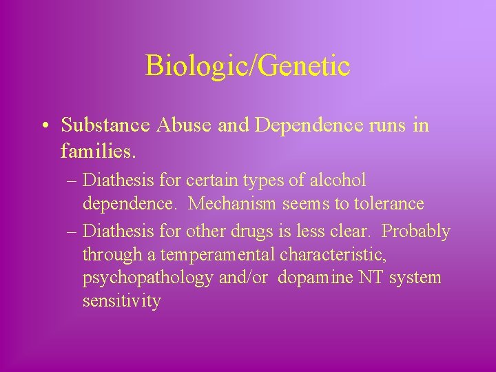 Causes and Treatment of Substance Use Disorders Chapter
