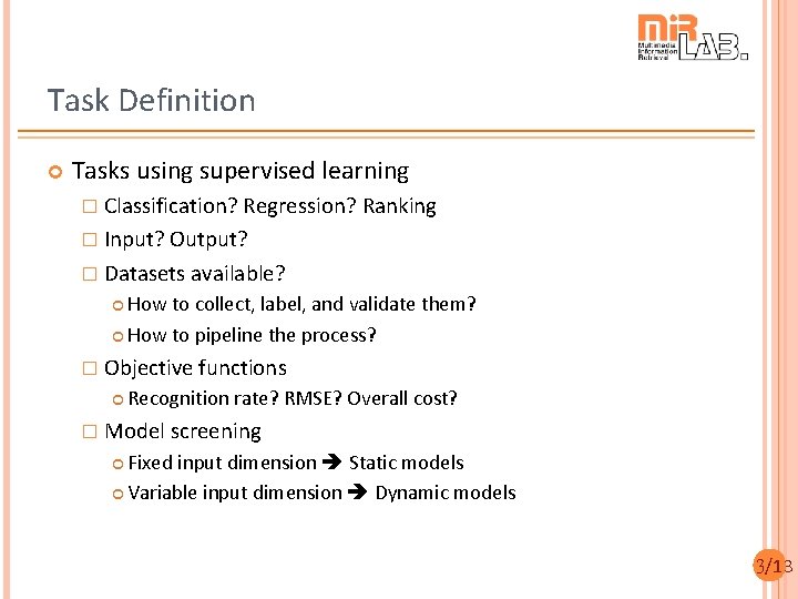 SOP for Machine Learning J S Roger Jang