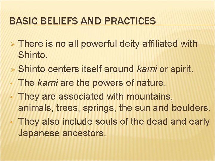 Shinto An Overview Constructed by Spencer P Howard