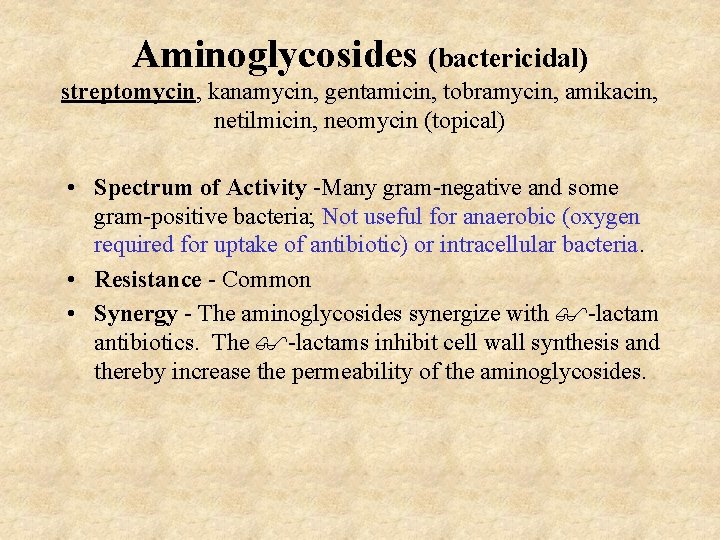 Antibiotics Protein Synthesis Nucleic Acid Synthesis and Metabolism