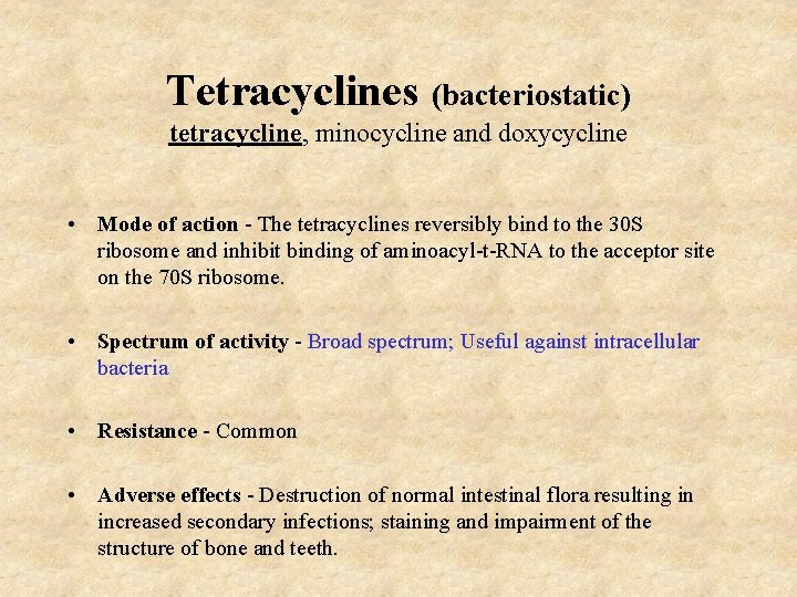 Antibiotics Protein Synthesis Nucleic Acid Synthesis and Metabolism