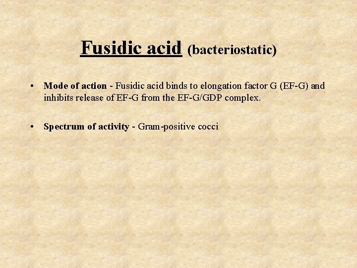 Antibiotics Protein Synthesis Nucleic Acid Synthesis and Metabolism
