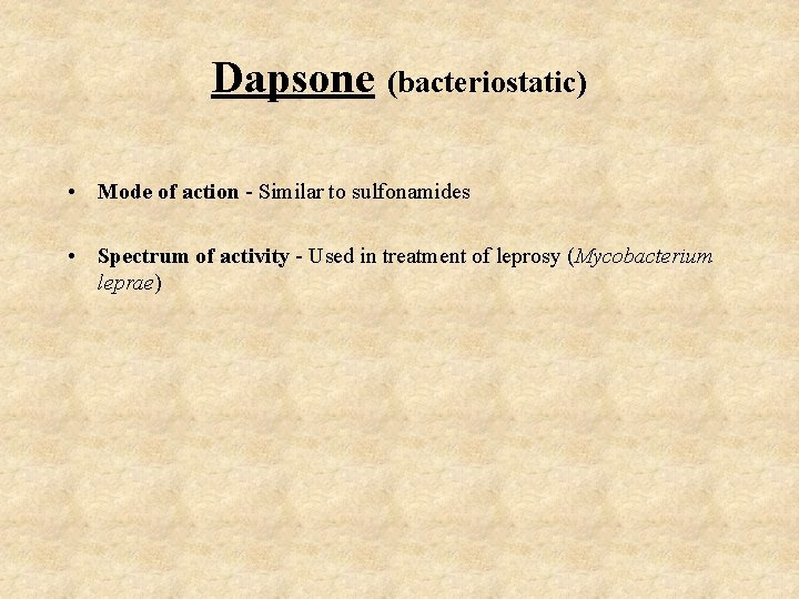 Antibiotics Protein Synthesis Nucleic Acid Synthesis and Metabolism