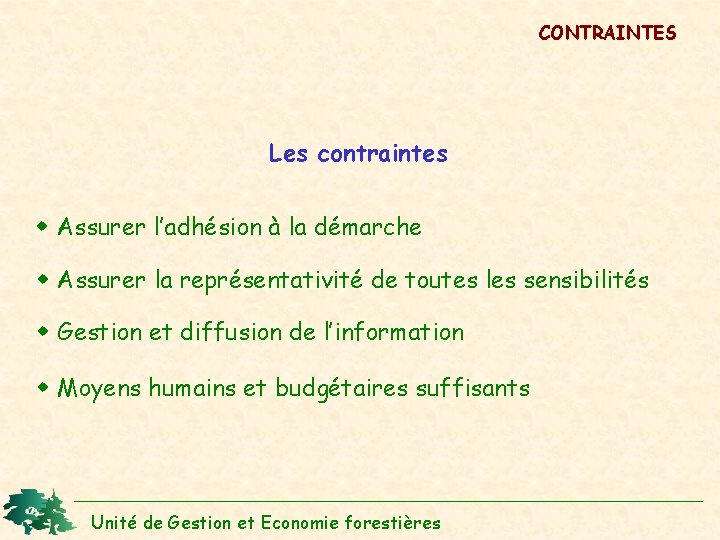 Exemple de mise en uvre dune gestion intgre