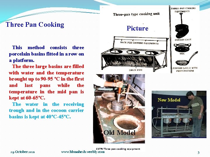 Cocoon Cooking Dr Mahesha H B Professor of