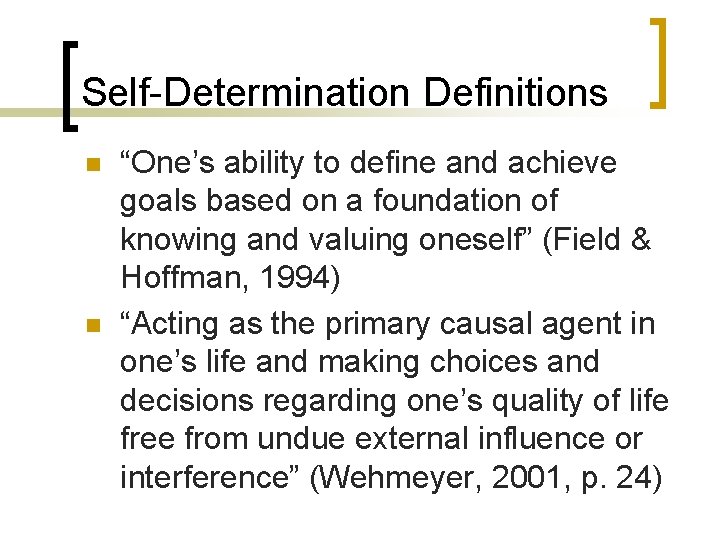 Fostering Selfdetermination in Students with Disabilities in Higher