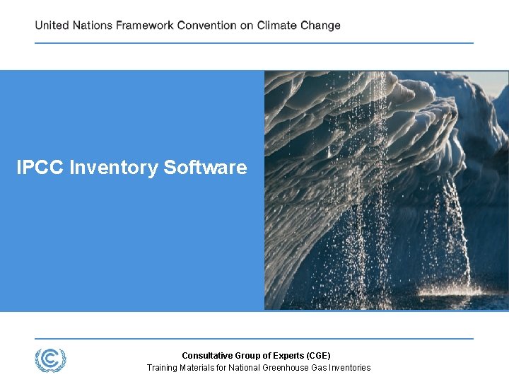 IPCC Inventory Software Consultative Group of Experts CGE
