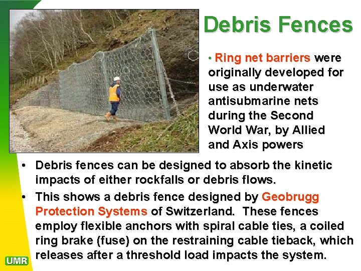 Part 7 DEBRIS FLOW MITIGATION TECHNIQUES Check Dams